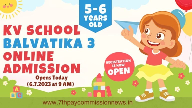 KV Balvatika-3 Online Admission Open Apply Today: kvsonlineadmission ...