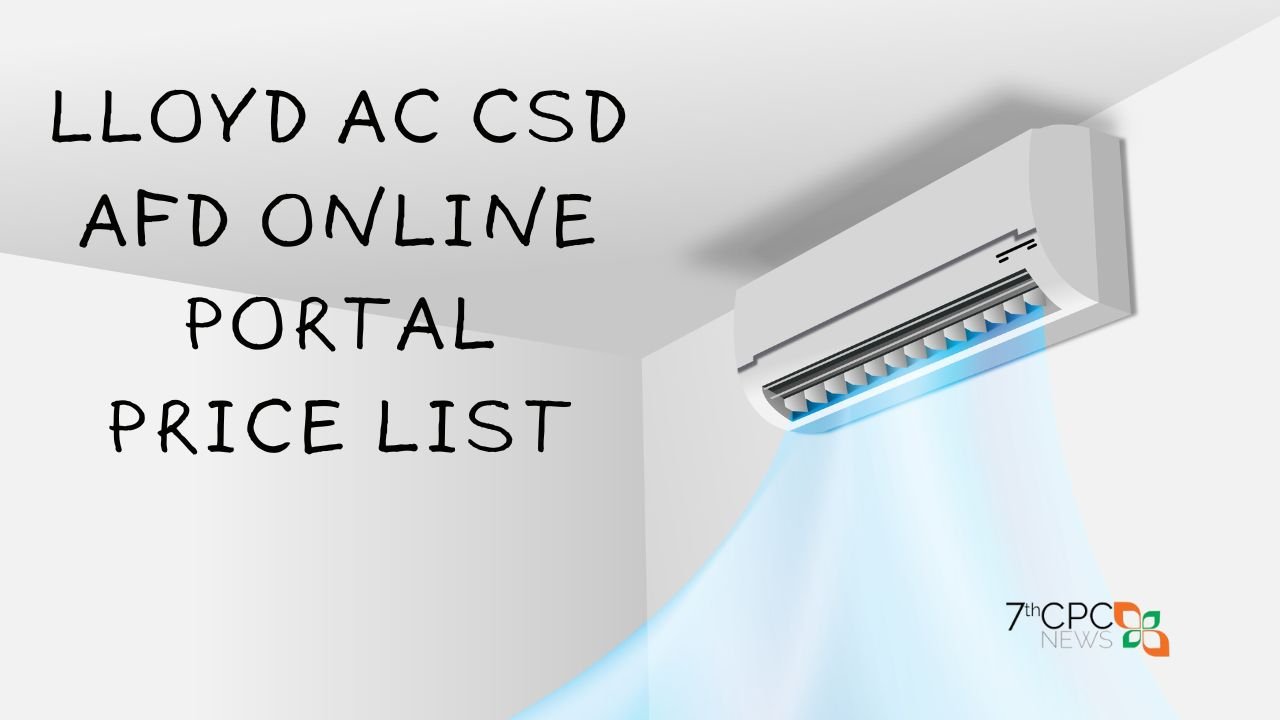 Latest Lloyd AC CSD AFD Online Portal Price List PDF 2025 - 8th Pay ...