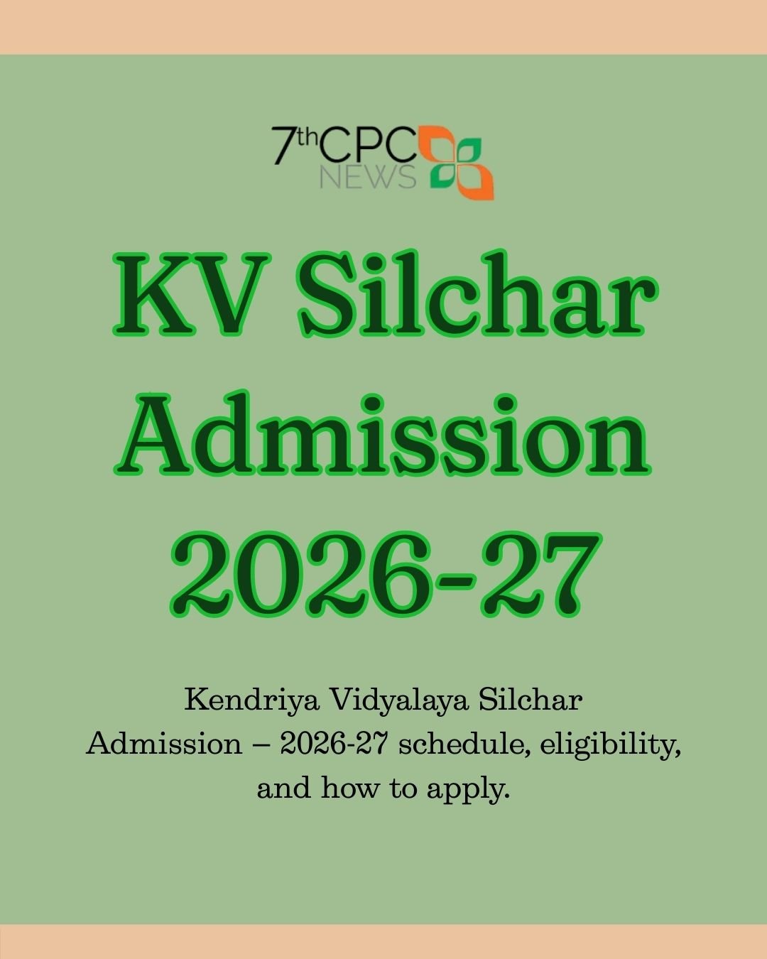 Silchar KV School Admission List 2026-27 | Notification for Student ...