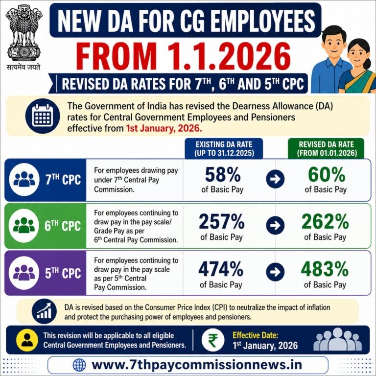 DA Table Dearness Allowance Dearness Relief Table | Current DA Rate 60% ...